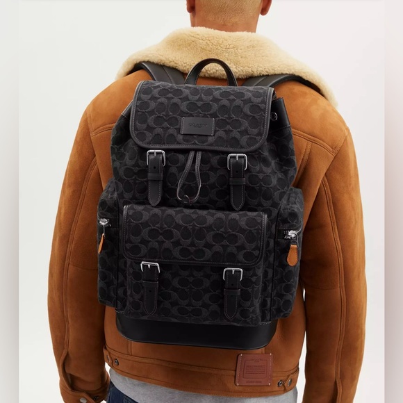Coach | Bags | Coach Sprint Backpack In Signature Denim | Poshmark